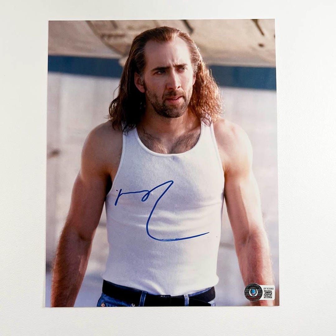Nicolas Cage 8x10 Photo Signed Autographed Authentic Beckett BAS - Etsy