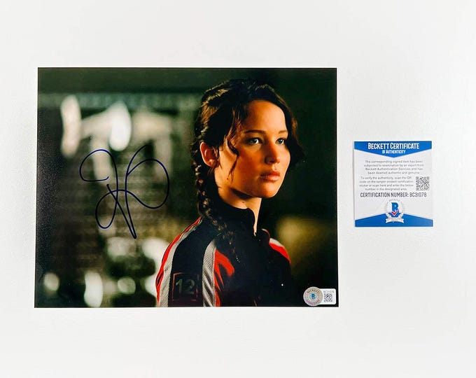 Jennifer Lawrence 8x10 Inch Photo Signed Autographed Authentic Beckett ...