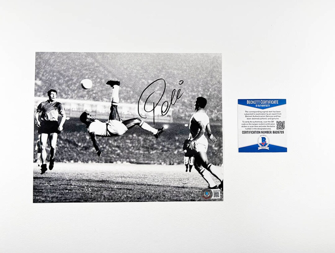 Pele 8x10 Inch Photo Signed Autographed Authentic Beckett BAS COA - Etsy