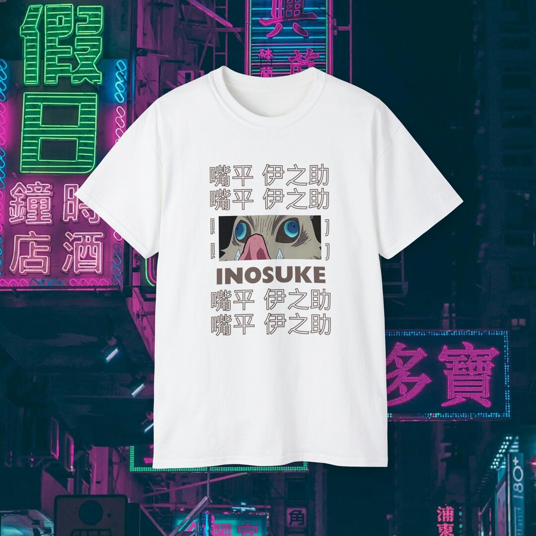 Anime Demon Slayer T-shirt- Inosuke, Hoodie, Unisex Hoodie, Japanese ...