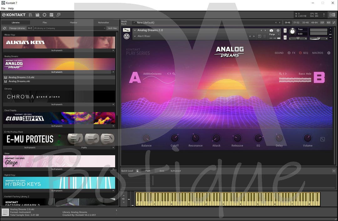 Analog Dreams Kontakt Library for Windows and Mac OS Ready to Install - Etsy