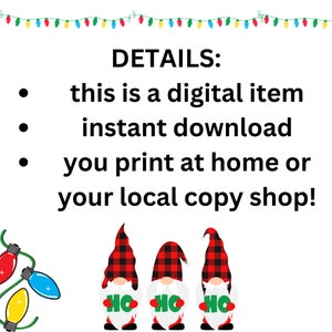 Secret Santa Questionnaire Christmas Gnome Survey Digital Download ...