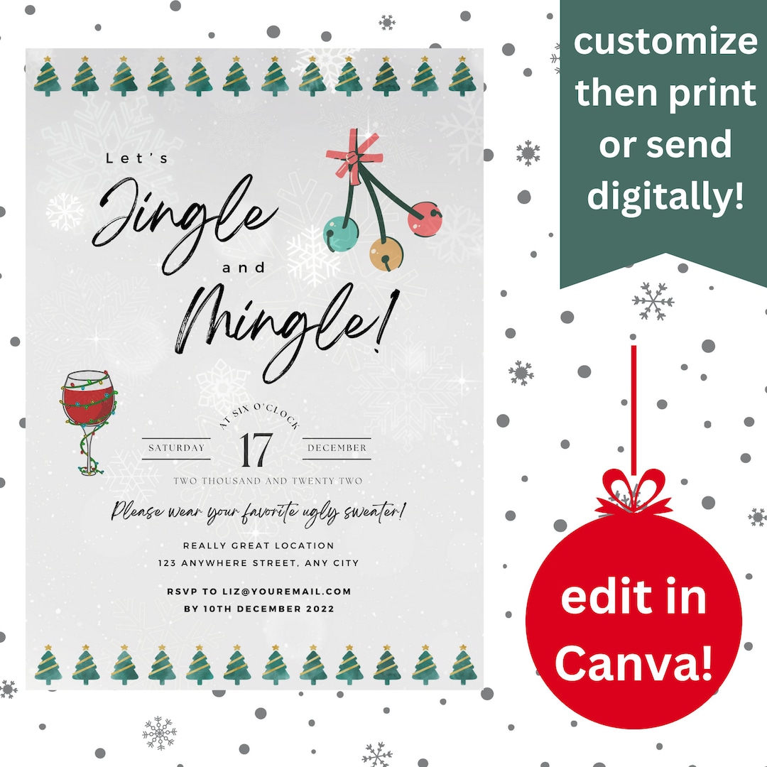 Friendsmas Invite, Funny Friendsmas Evite, Friends Christmas Party ...