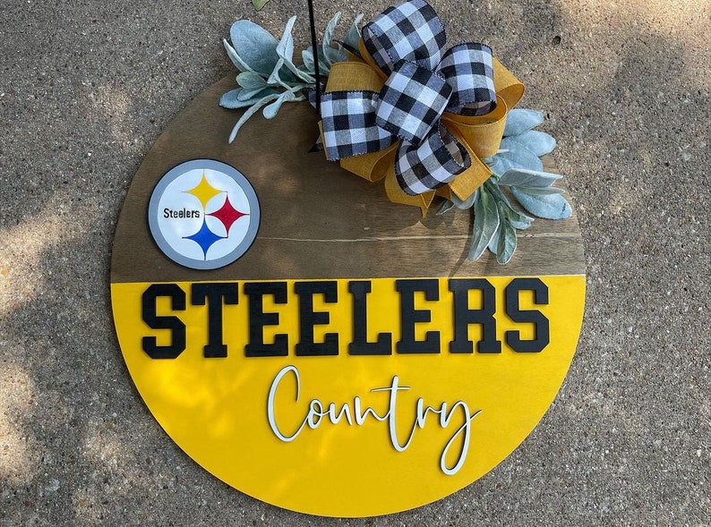 Steelers Door Hanger - Etsy