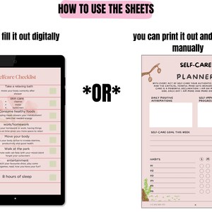 Digital 2023-2024 weekly planner, self care and productivity planner ...