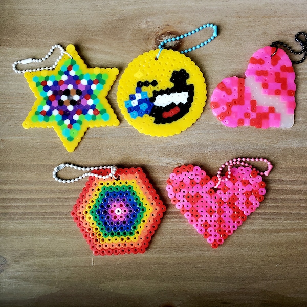 Perler Bead Keychain - Etsy