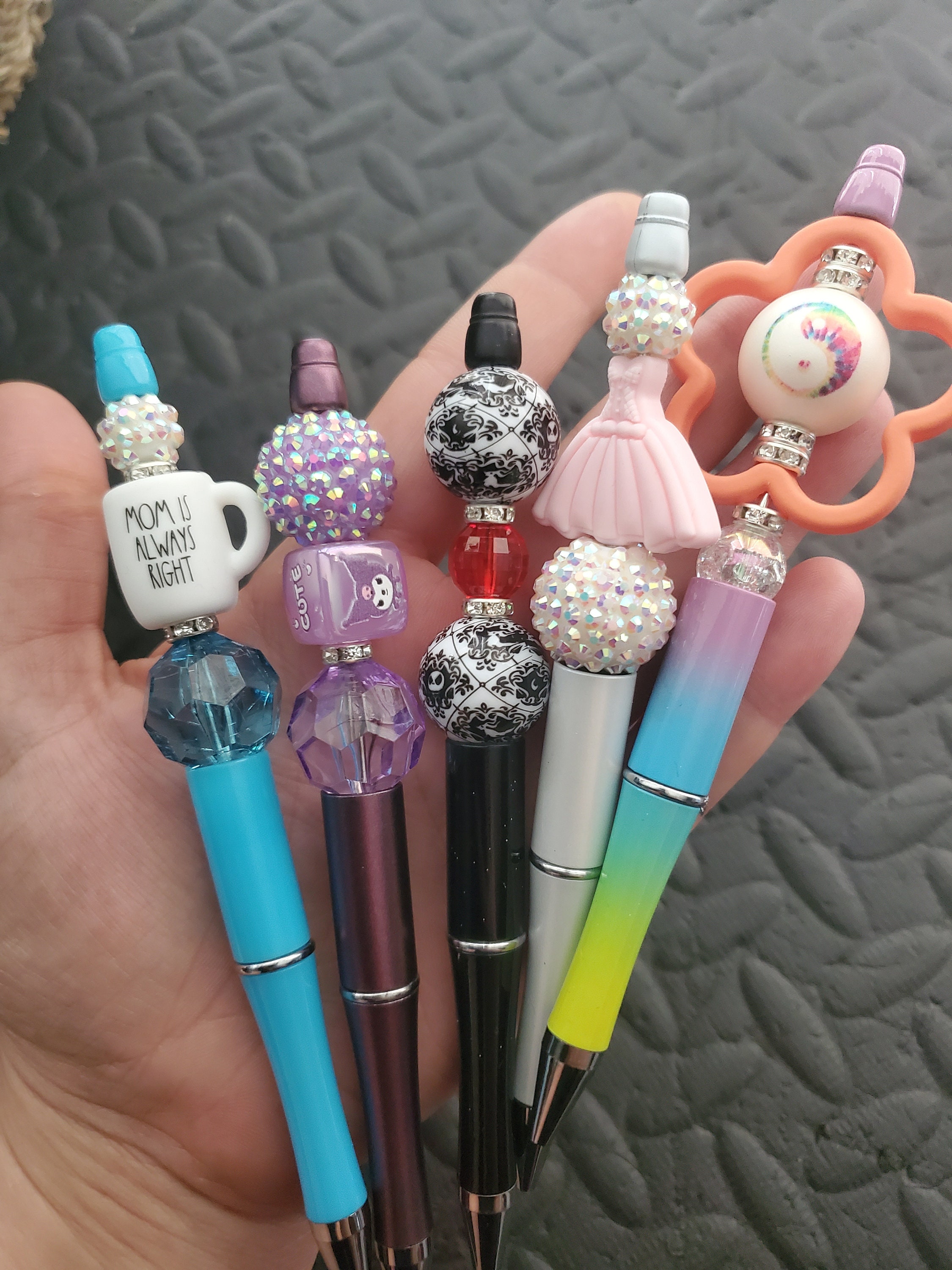 Handmade Custom Beaded Focal Pens Refillable Beaded Ballpoint - Etsy