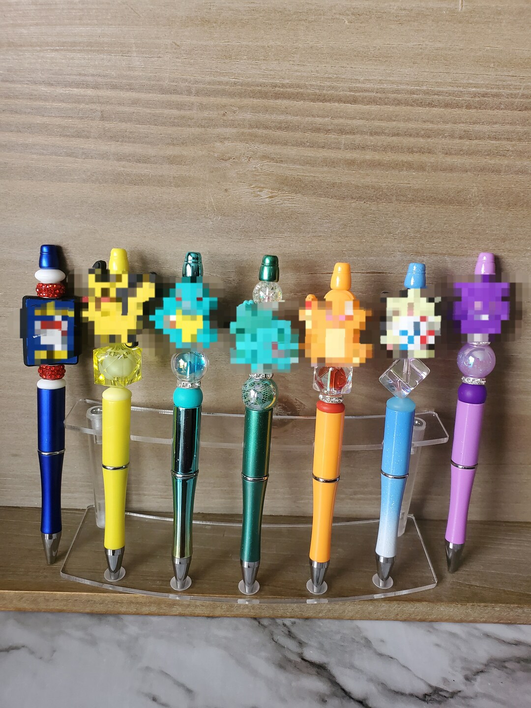 Handmade Beaded Focal Pens, Refillable Beaded Ballpoint Pens, Pocket ...