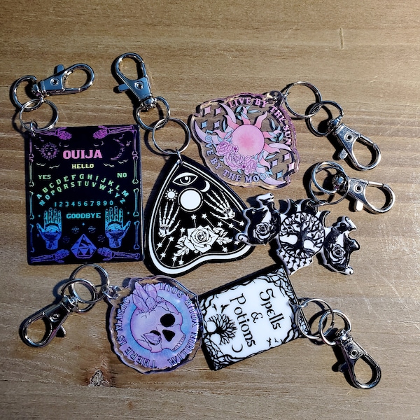 Witch Keychain - Etsy