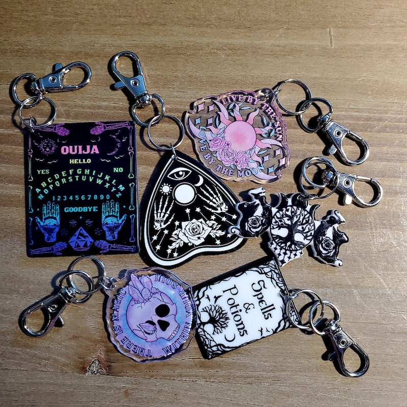 Witch Keychain - Etsy