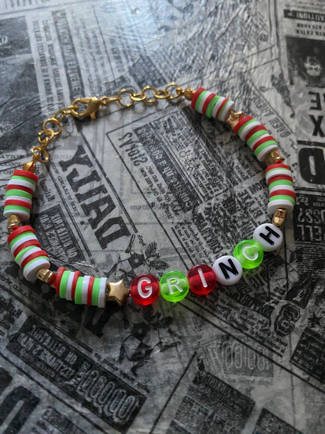Grinch Bracelet - Etsy