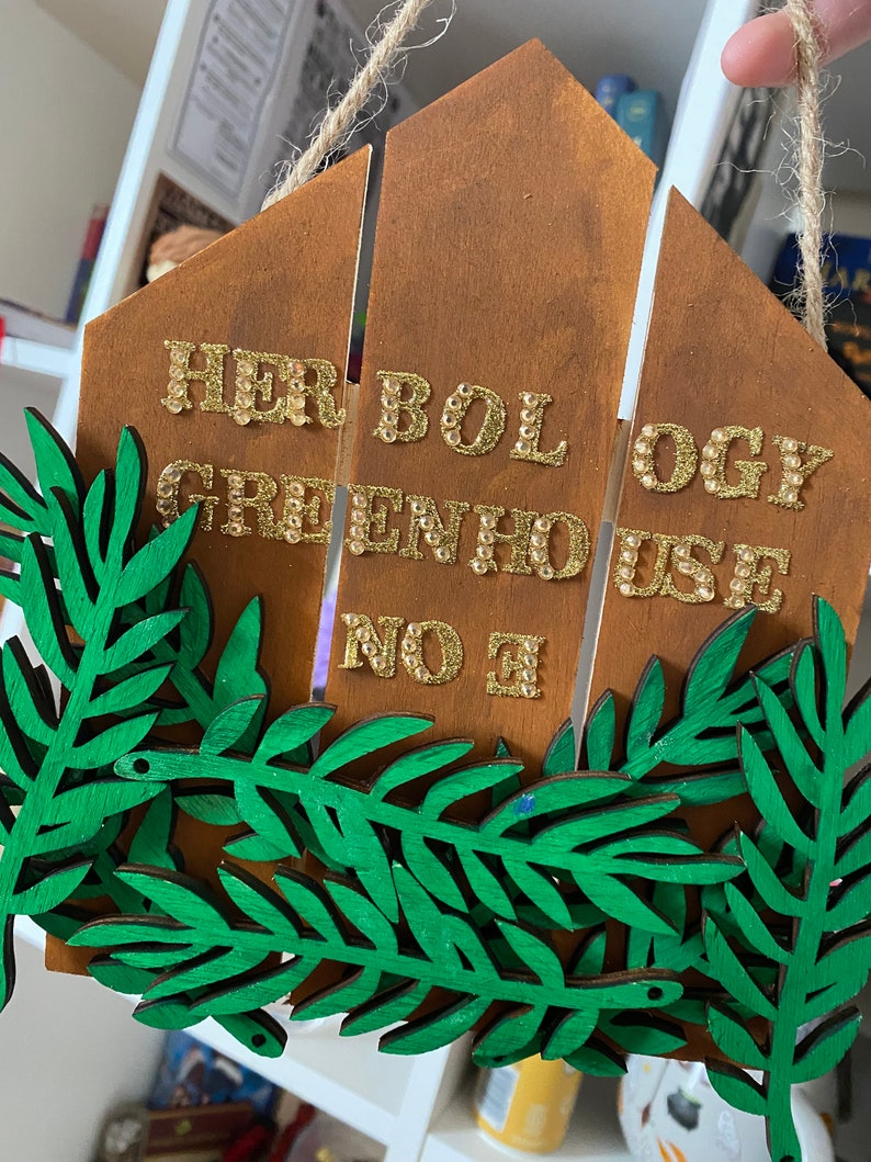 Herbology Hanging Sign - Etsy