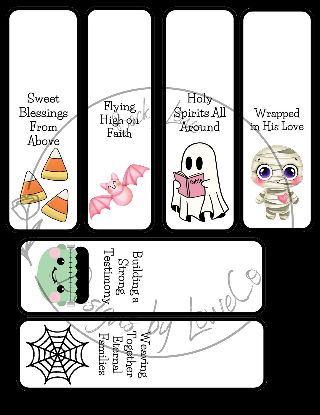 Halloween Fall Christian Bookmarks 18 Different Bookmarks - Etsy