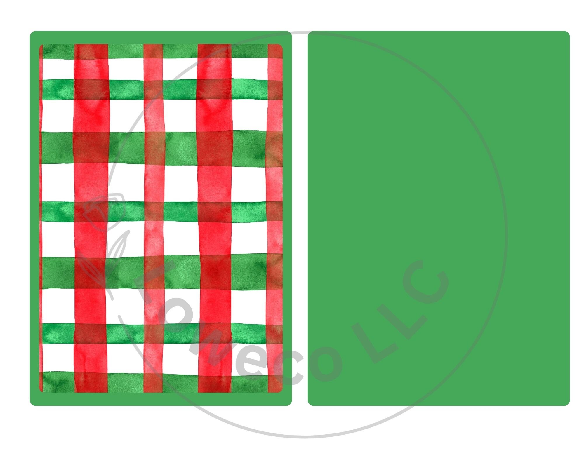 Relief Society Bulletin Board Christmas Red and Green Plaid - Etsy