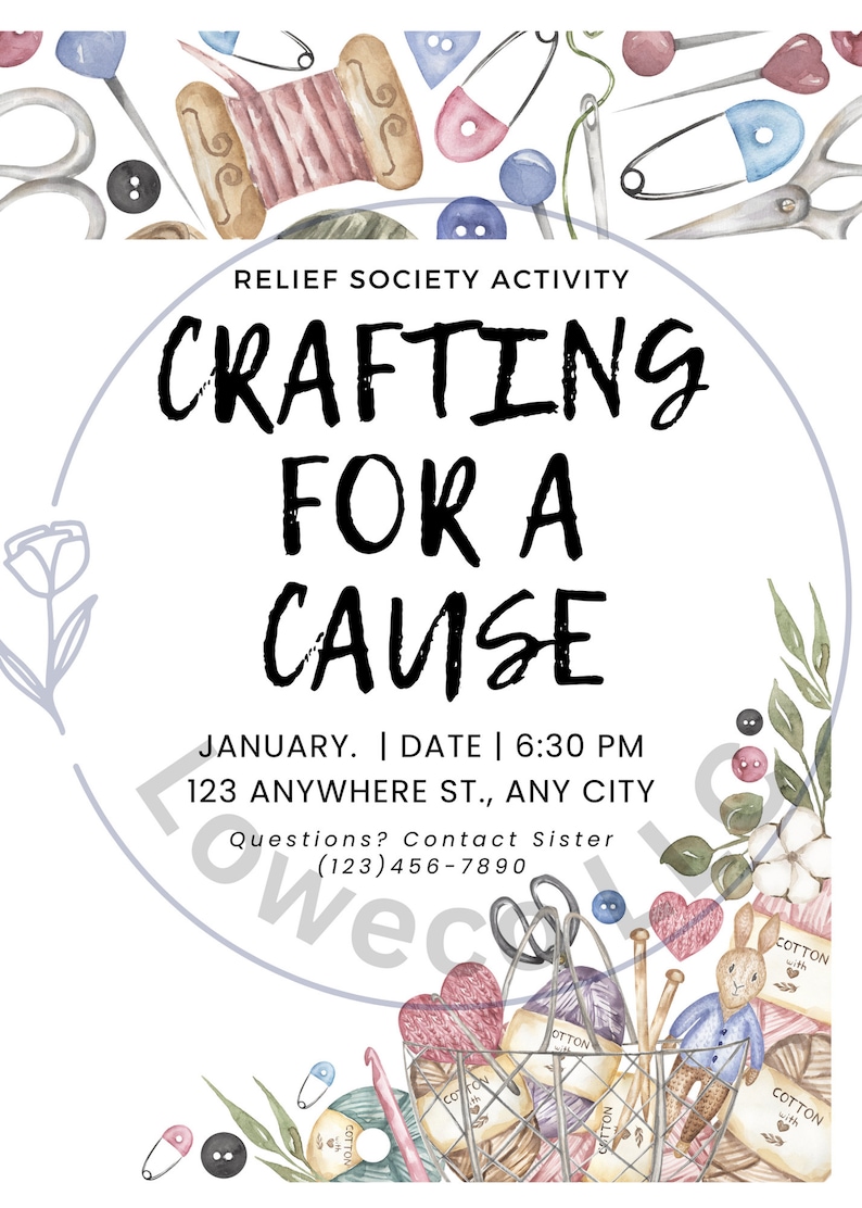 Activity Ideas for Relief Society Activities January Edition Includes 3 ...