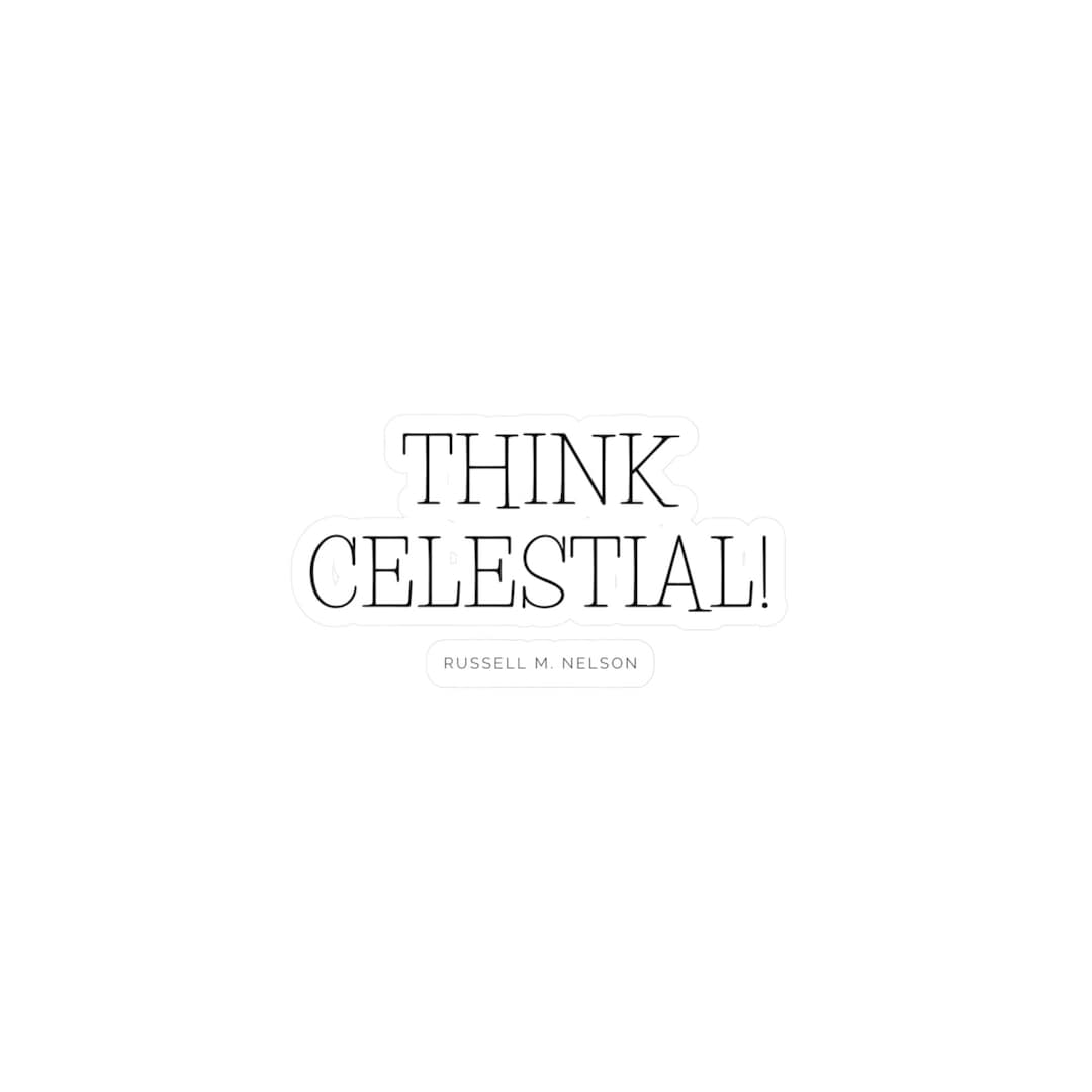 THINK CELESTIAL Vinyl Decals - Etsy