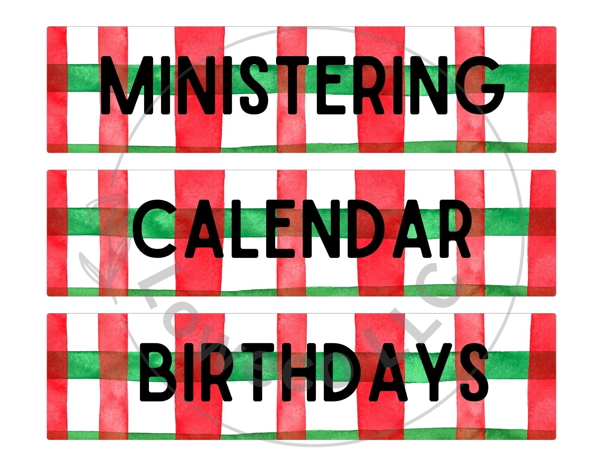 Relief Society Bulletin Board Christmas Red and Green Plaid - Etsy