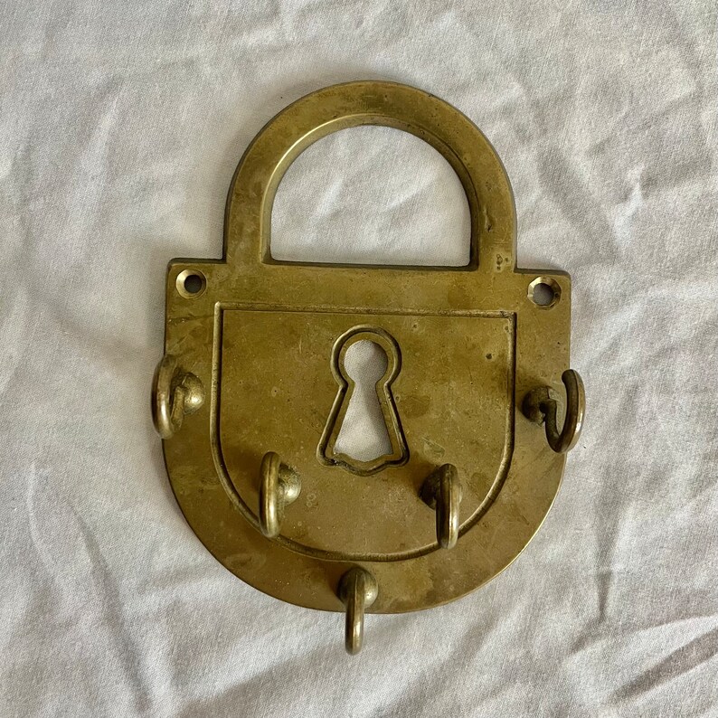Vintage Padlock Keys Hooks - Etsy