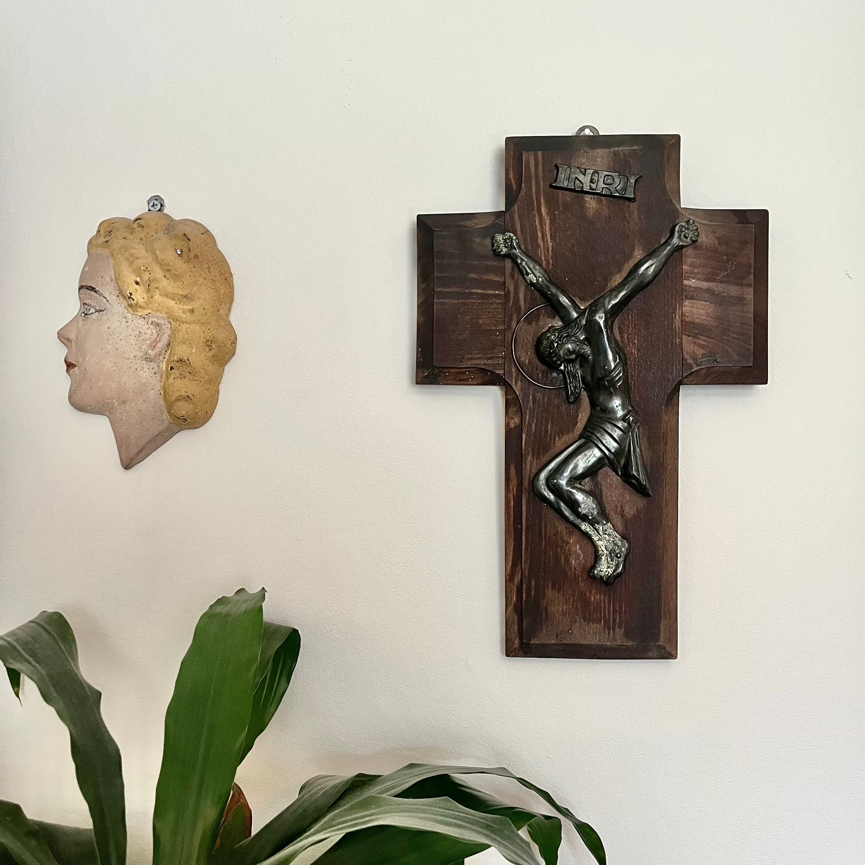 Early 20th Century Wall Hanging Crucifix - Etsy