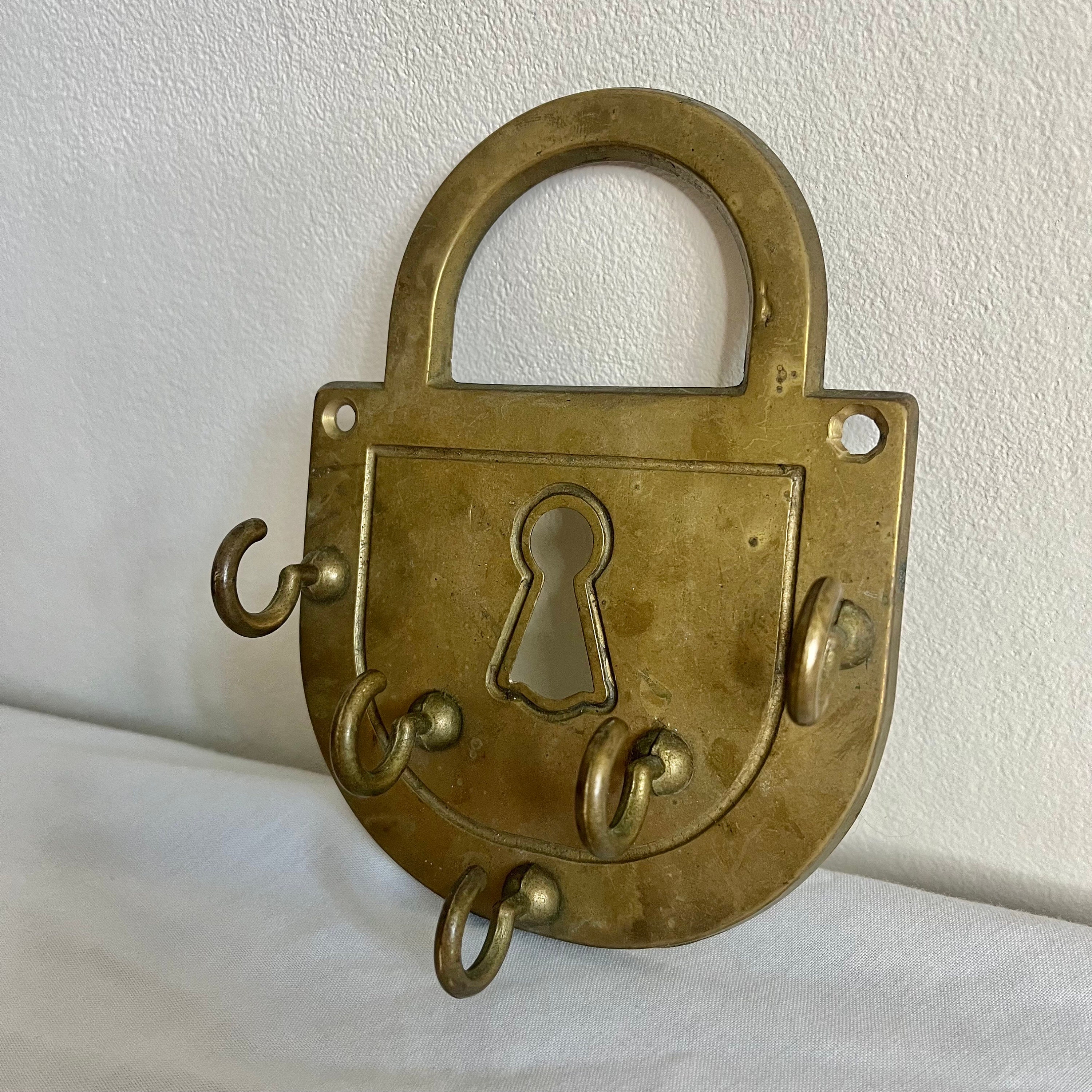 Vintage Padlock Keys Hooks - Etsy