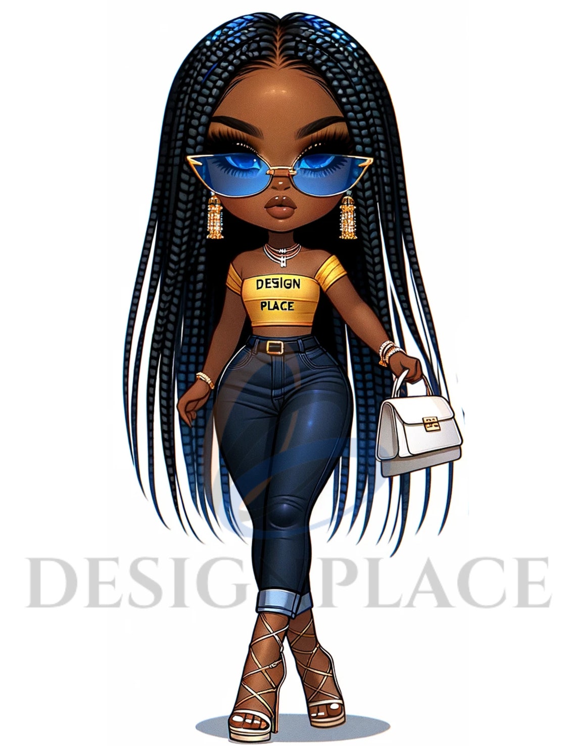 Chibi Doll Clipart Bundle Chibi Clipart Birthday Party Clipart Birthday ...