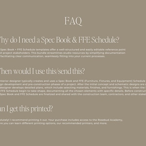 Interior Design Spec Book FFE Schedules for Interior Designers Canva ...