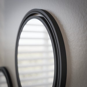 Set of 3 Modern Round Wall Mirrors – Minimalist Frame, Decorative ...
