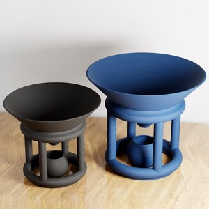 The FUNNEL Planter With Stand and Water Catch for Indoor House Plants ...