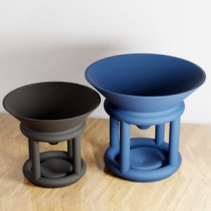 The FUNNEL Planter With Stand and Water Catch for Indoor House Plants ...
