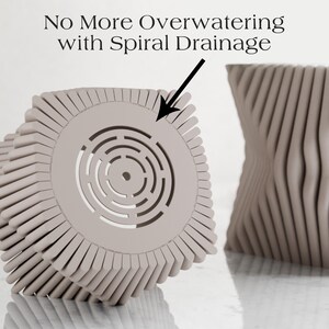 Indoor TIDE Planter, 9 Color Options, Unique 3D Printed Plant Pot With ...