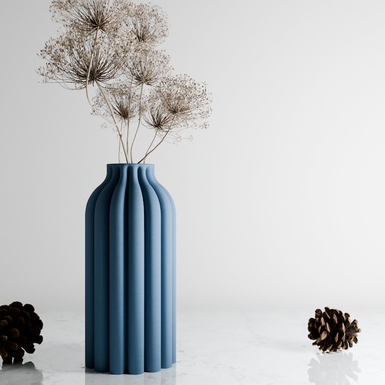 Modern Vase "pillar" - Sleek Design, Original Striking Decor, Perfect ...