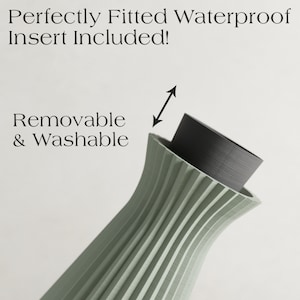 Wood Textured Vase "haven" - 3D Printed Sleek Design - Original and ...