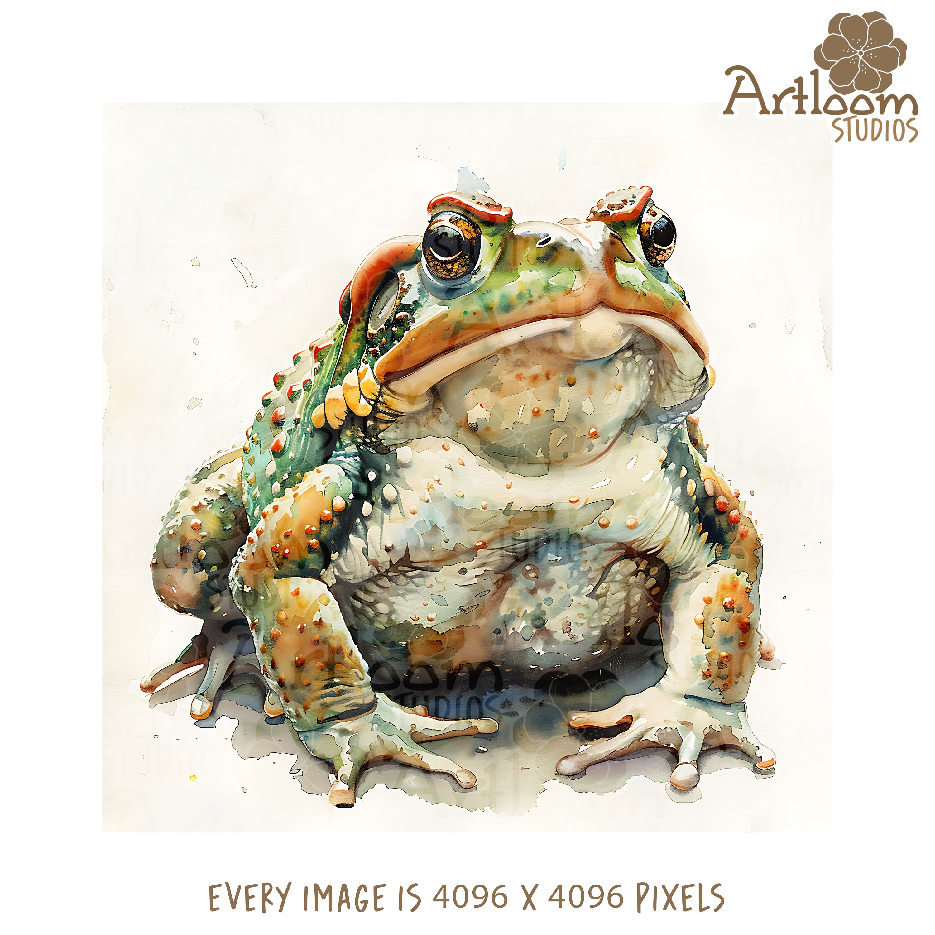 10 Adorable Toad Clip Art Printable Watercolor Adorable Toads High ...