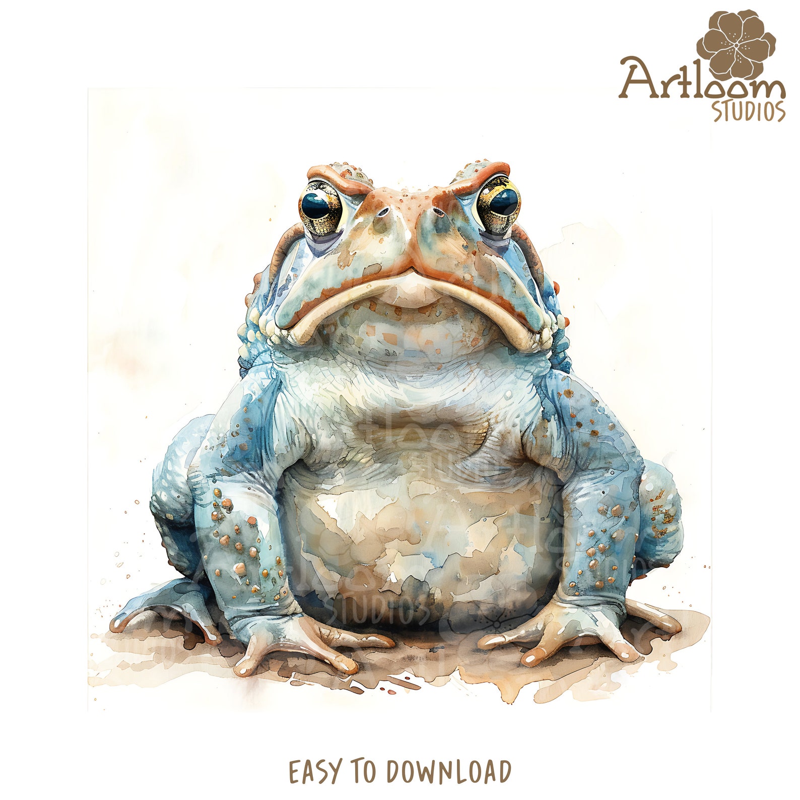 10 Adorable Toad Clip Art Printable Watercolor Adorable Toads High ...