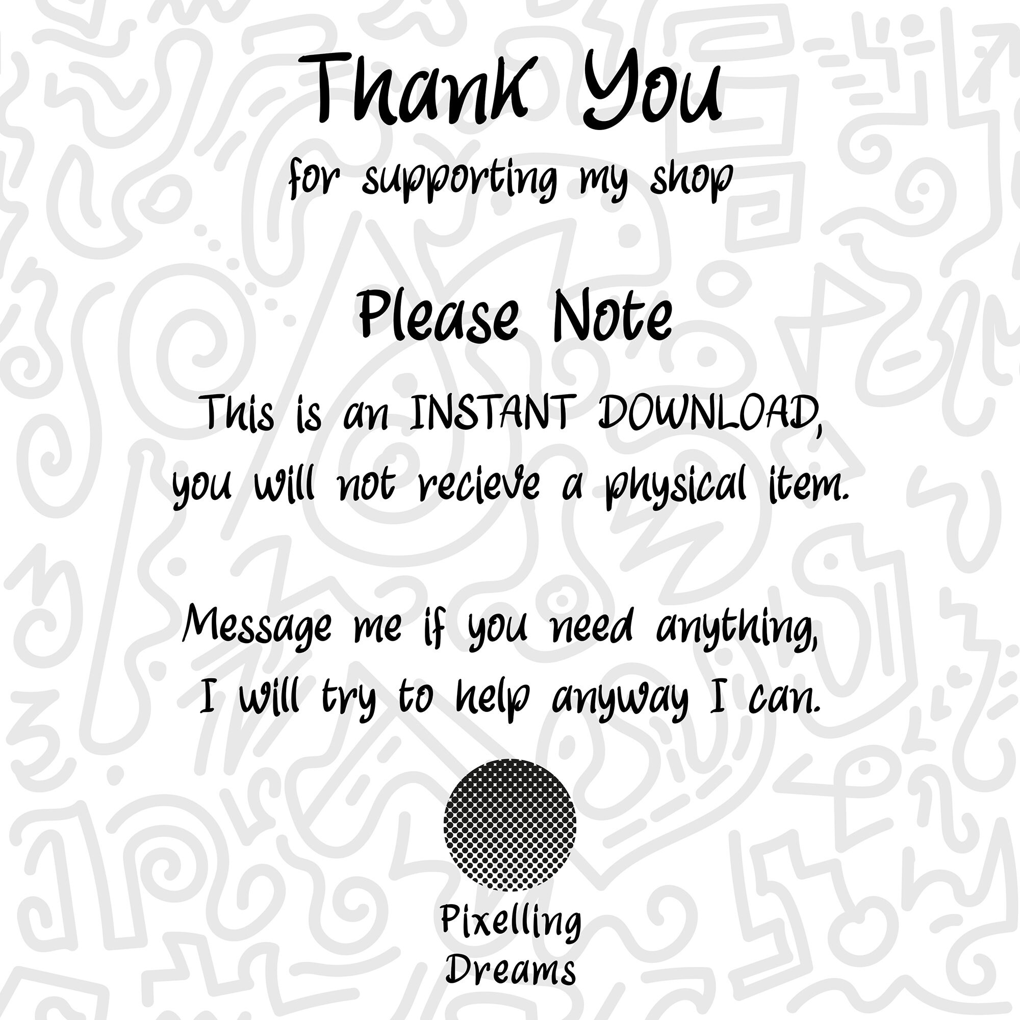 Doodle Seamless SVG Bundle, Seamless Abstract Hand-drawn Patterns ...