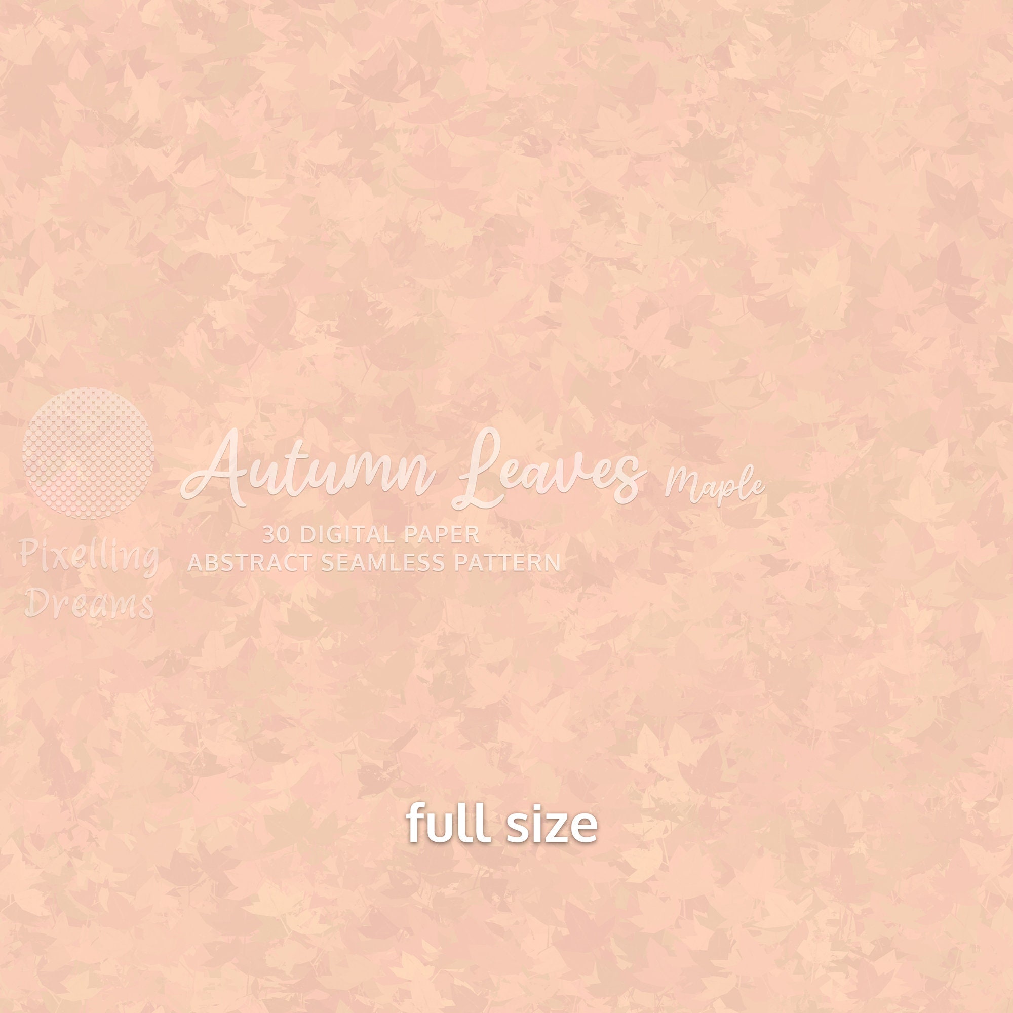 Autumn Leaves Digital Paper, Maple Leaves Abstract Nature Seamless ...
