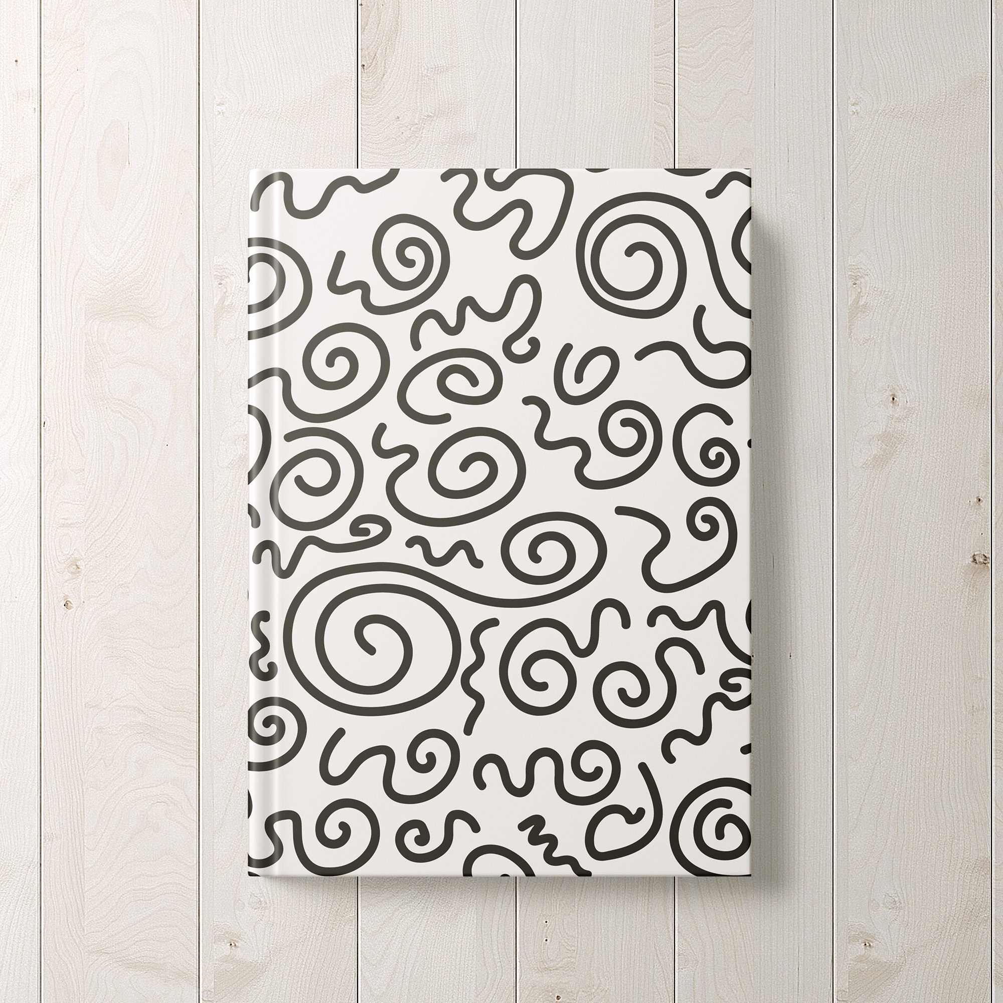 Swirling Spirals SVG Bundle, Seamless Abstract Hand-drawn Patterns ...