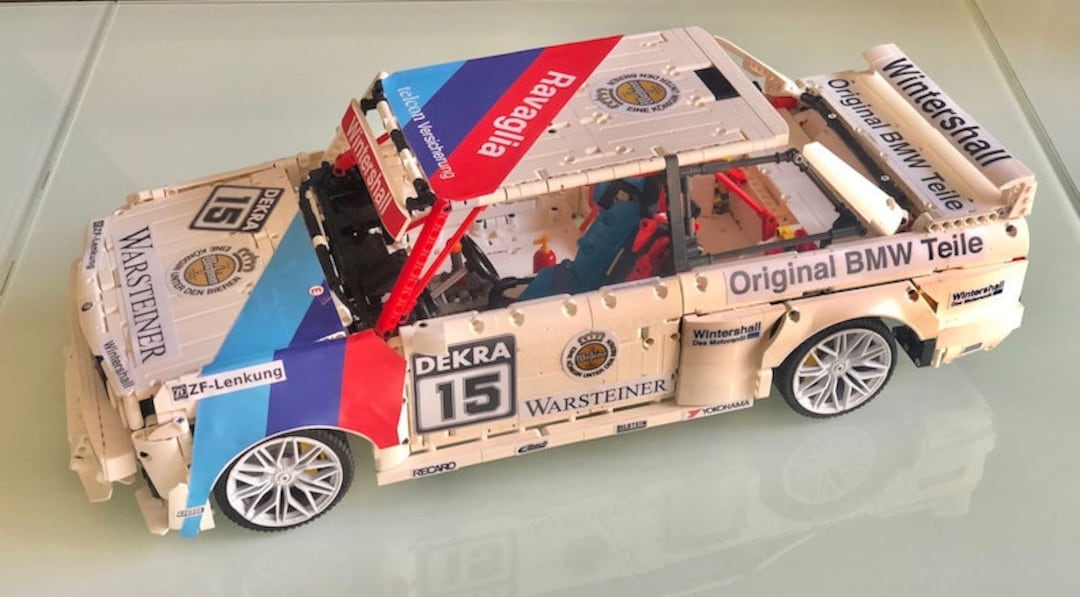 MOC 1/8 Kit Block BMW M3 E30 DTM Champion 1989 Roberto Ravaglia Kit 1/8 ...