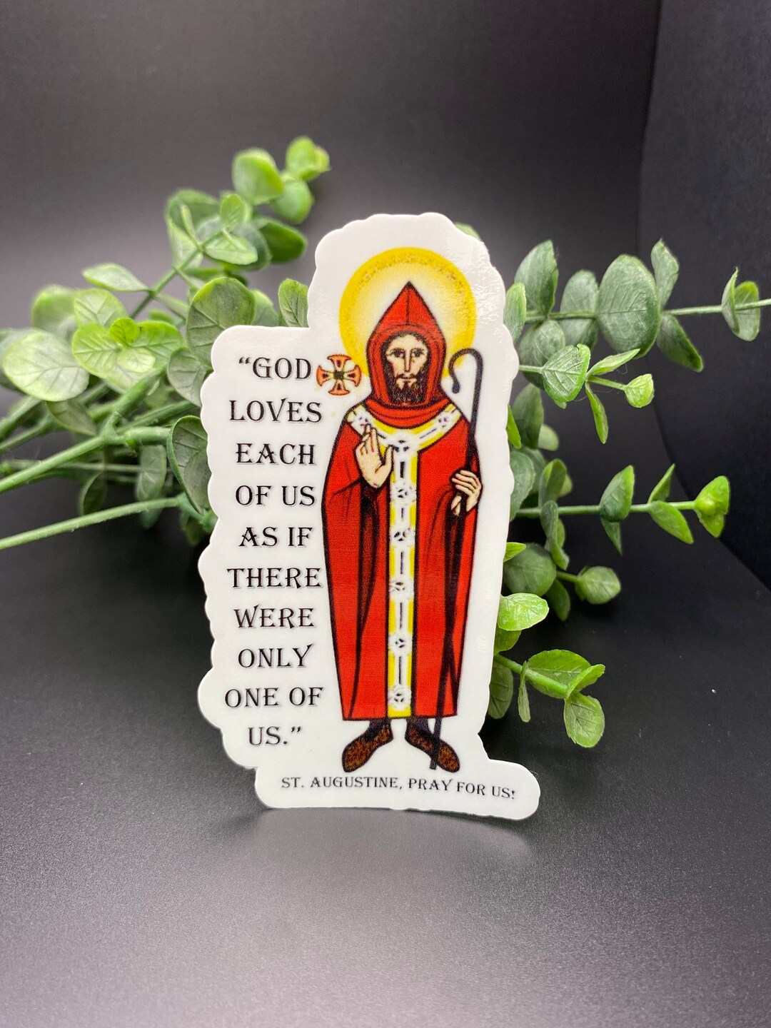 Catholic Sticker. Catholic Gift. Saint Augustine. Boy Gift ...