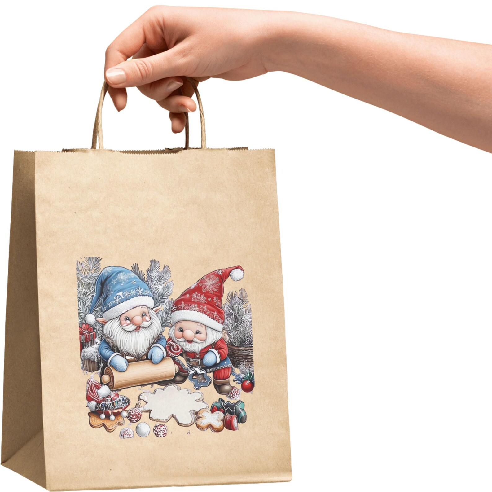 Holiday Baking Gnomes Clipart Set Fun & Festive Pngs for Your Holiday ...
