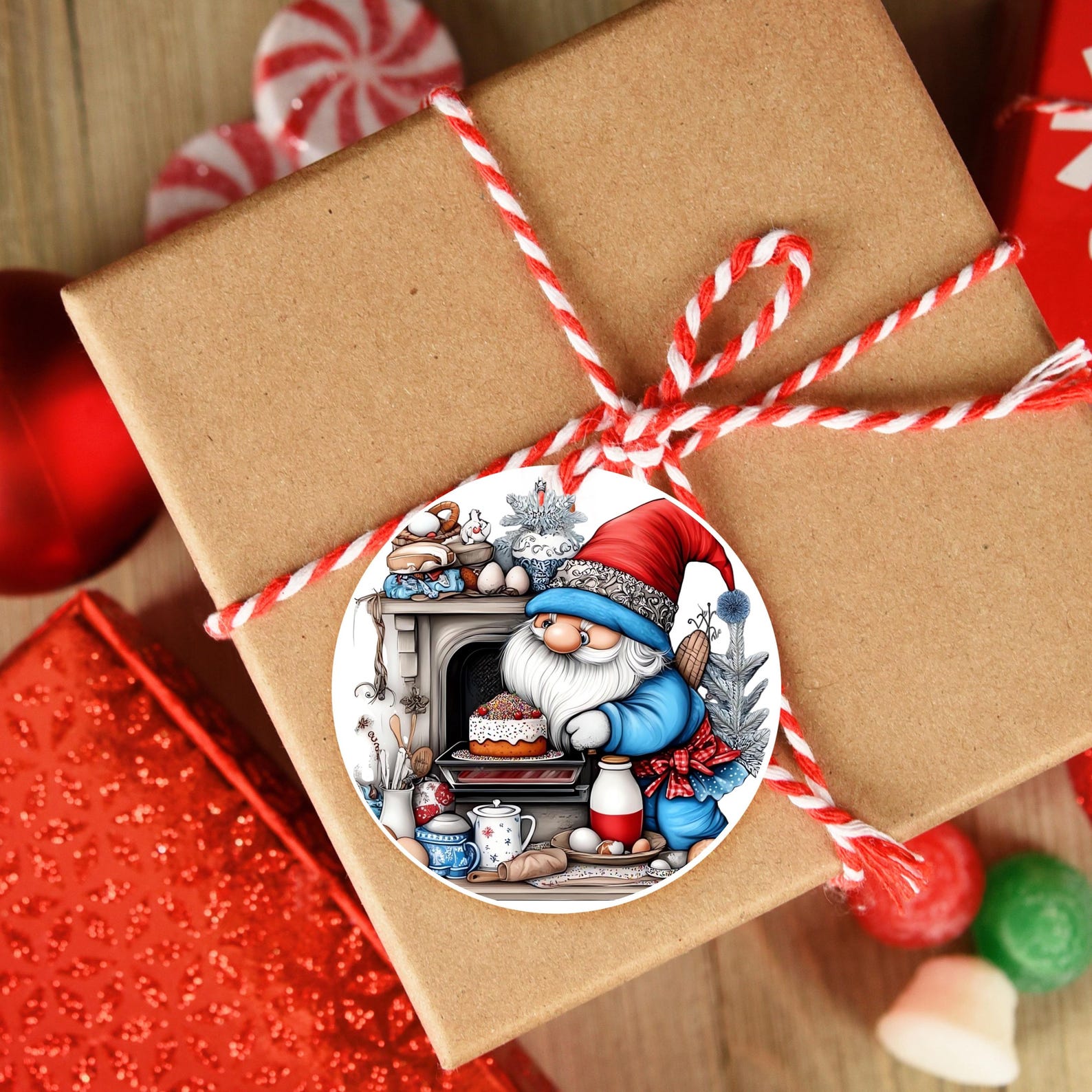 Holiday Baking Gnomes Clipart Set Fun & Festive Pngs for Your Holiday ...