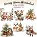 Woodland Creatures Christmas Clipart 40 Forest Animals, Deer, Foxes ...
