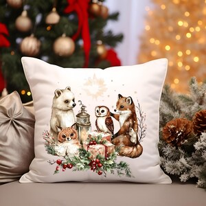 Woodland Creatures Christmas Clipart 40 Forest Animals, Deer, Foxes ...