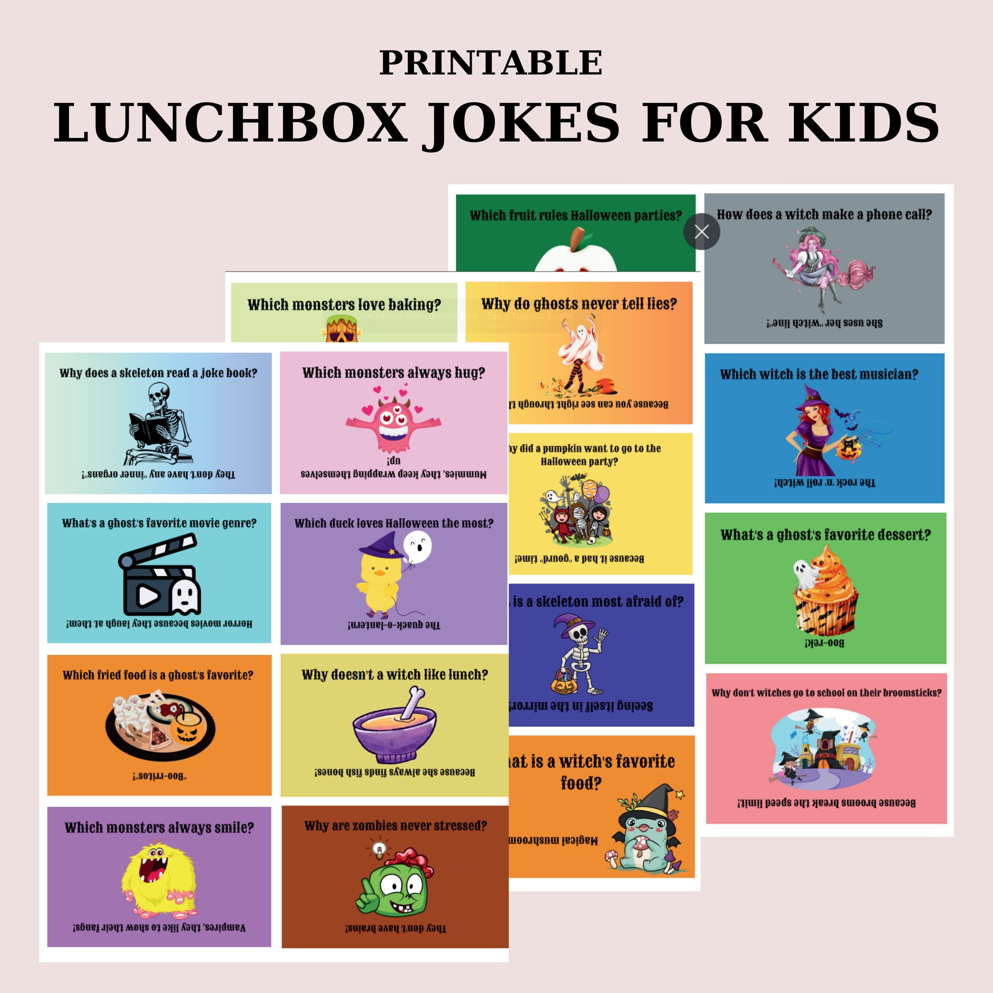 Digital Lunchbox Jokes Card for Kids School Jokes Printable Product - Etsy