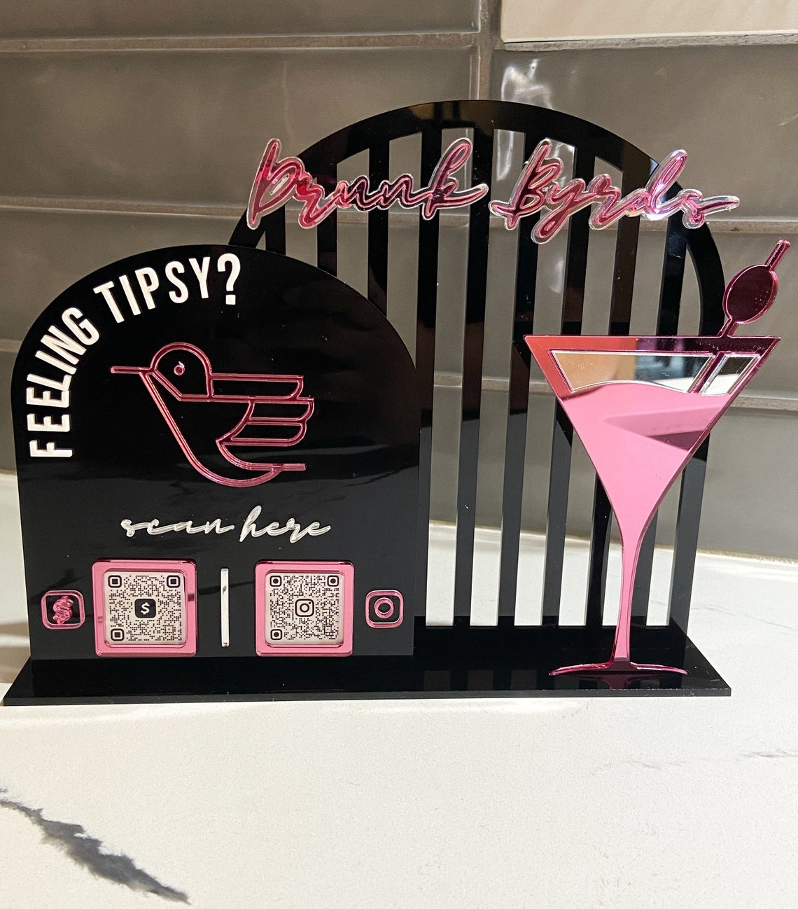 Acrylic Menu Sign Party Sign Acrylic Sign Bar Menu Sign Acrylic Signage ...