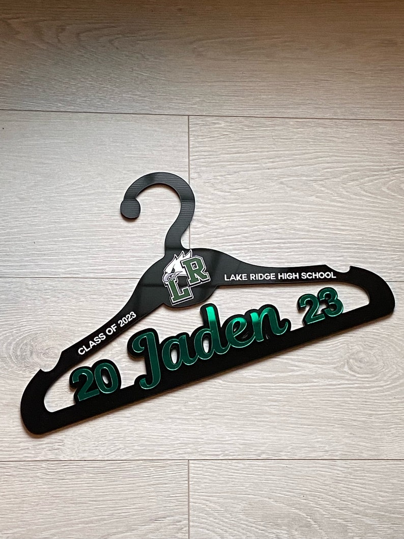 Acrylic Graduation Gown Hanger Mirror Graduation Hanger Custom ...