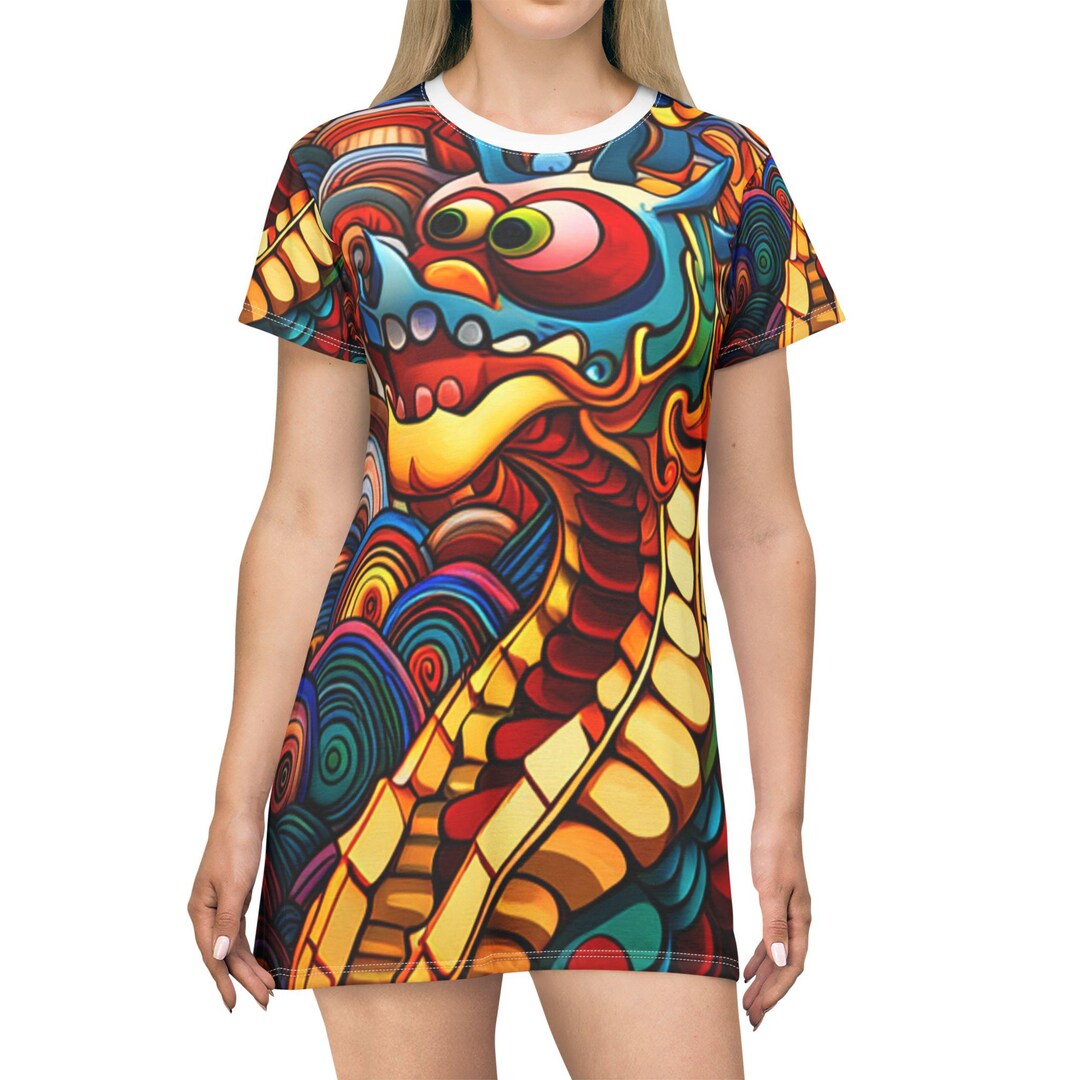 Asian Mythical Creature Dragon Dress - Etsy