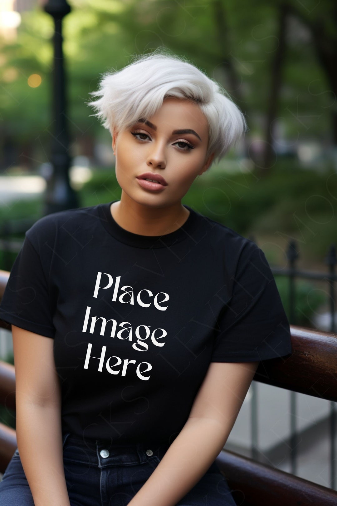 Black Woman Models Black Model Fall Outfit Mockup Bella - Etsy