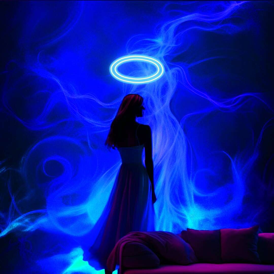 Angel Halo Neon Sign Halo Led Sign Circle Neon Sign Angel Halo Neon ...