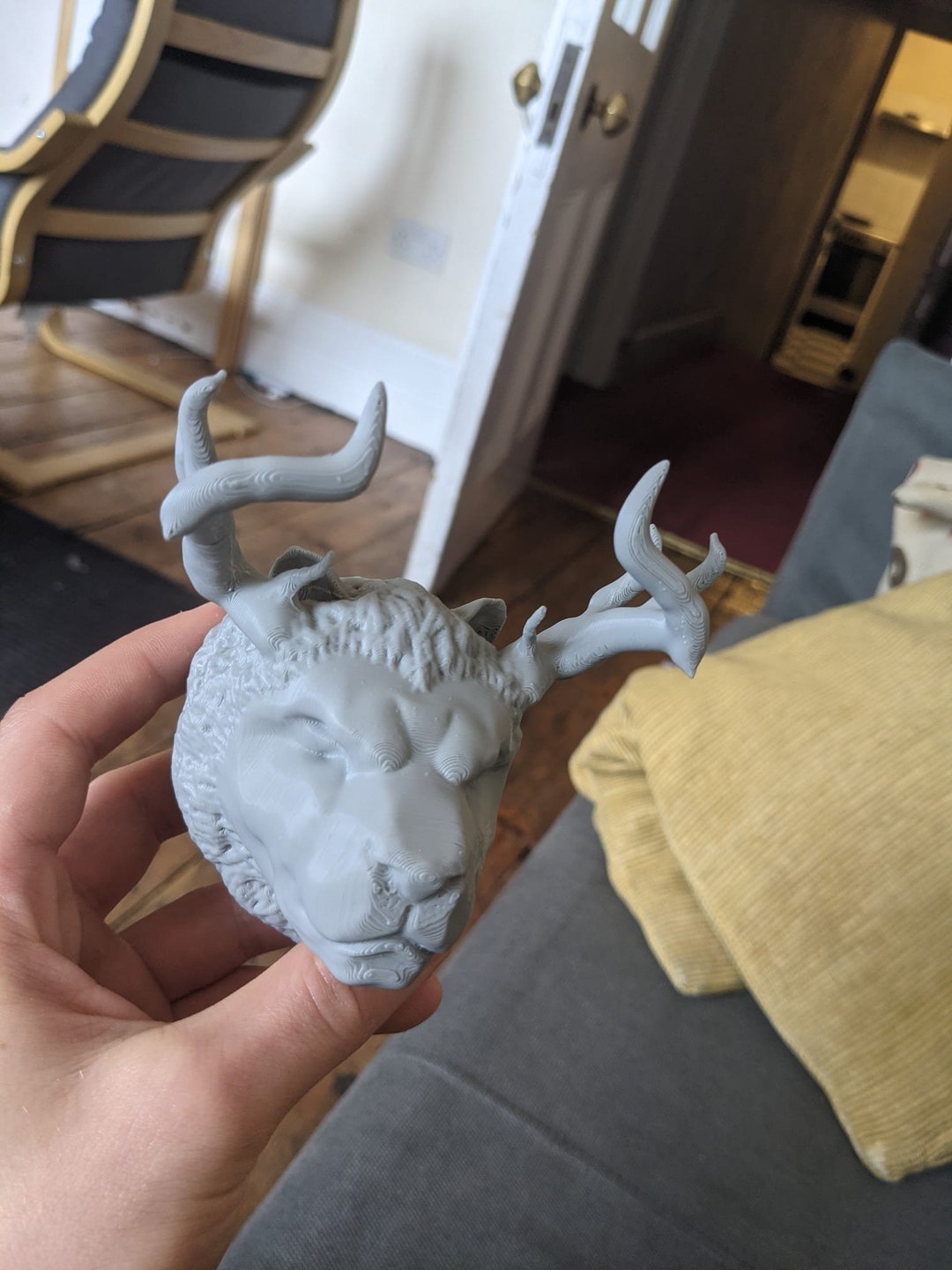 Fantasy Miniature Mythical Lion Head - Etsy